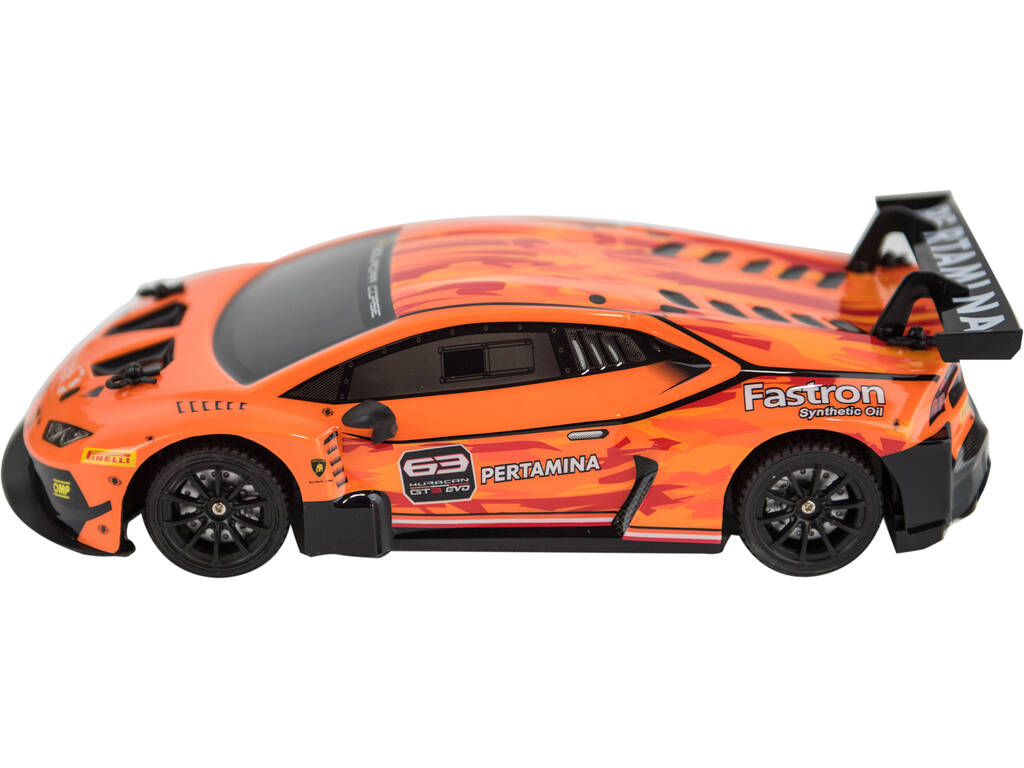 Carro Comando 1:16 Lamborghini Furacão GT3 Laranja - Juguetilandia